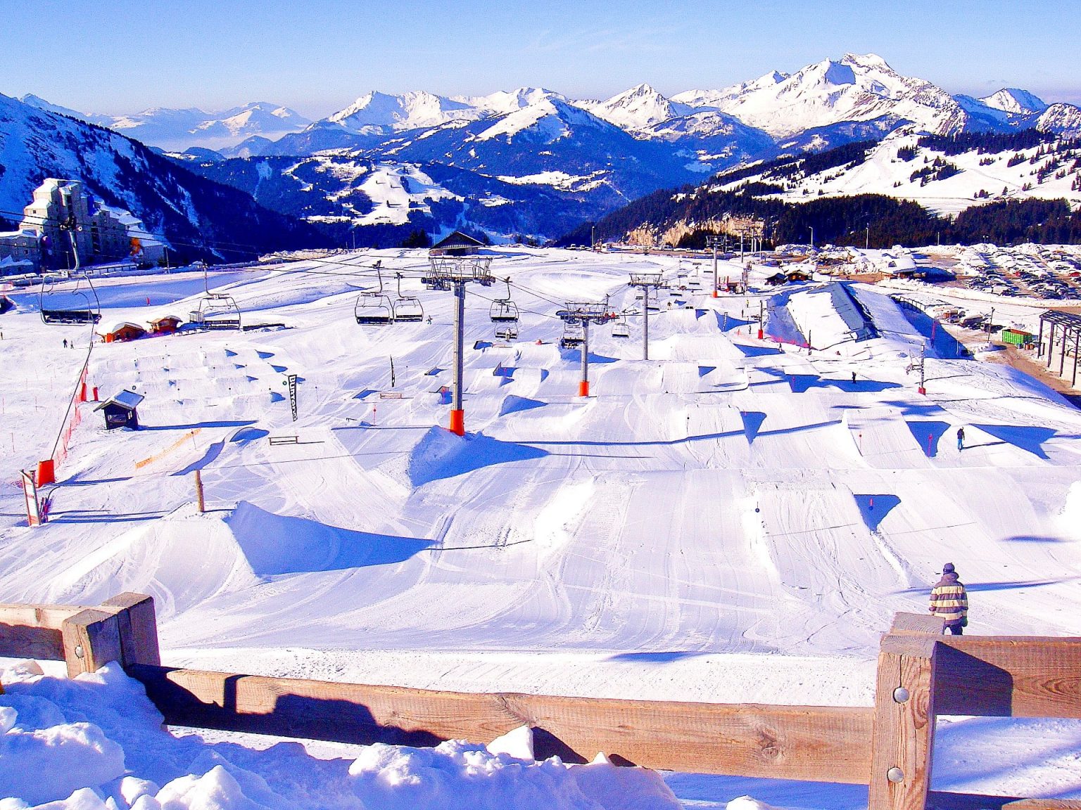 Learn to ski in Avoriaz: a typical French Alpine village surrounded by ...