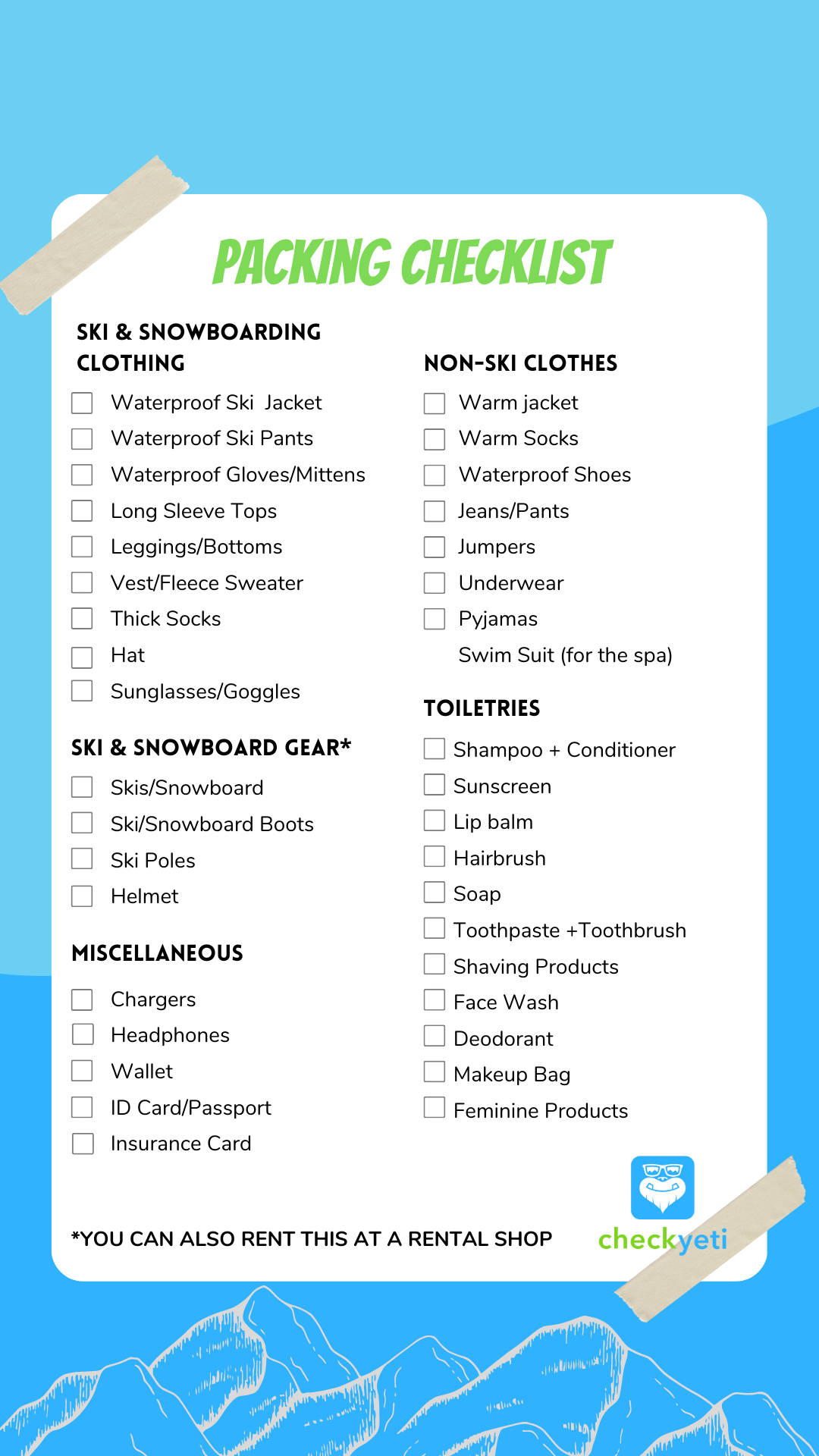 The Ultimate Checklist for Ski Lessons